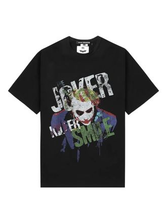 Junya Watanabe t-shirt The Dark Knight Joker en coton - Noir