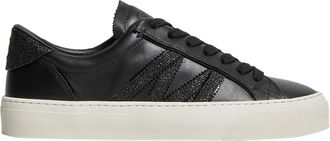 Moncler Sneakers Monaco2 en cuir pailleté