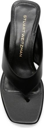 Stuart Weitzman Vinnie Wedge Sandal - Black