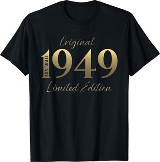 Generic 77. Geburtstag Februar 1949 Vintage Jahrgang T-Shirt