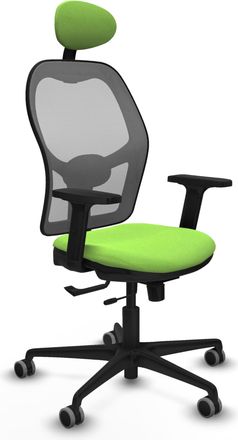 Piqueras y Crespo Stuhl mit Lendenwirbelst&uuml;tze Jorquera mit 2D-Armlehnen und festem Kopfteil, ausgestattet mit Syncro/Traslack und eingespritztem Schaum. Mit Rollen von