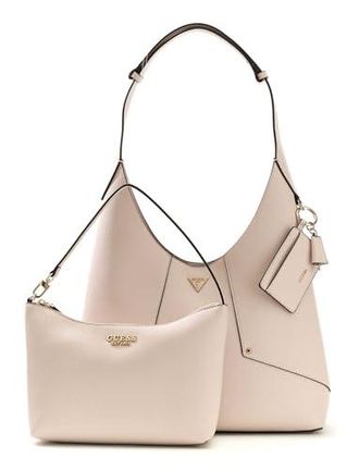 Guess sac &agrave; &eacute;paule Darcy Hobo Bag Stone gris clair