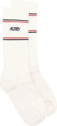 Autry Homme, Sous-vêtements, Blanc, Taille: M Chaussettes Blanches Kitsune