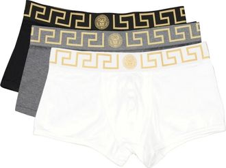 Versace Homme, Sous-v&ecirc;tements, Multicolore, Taille: 2XL Greca Border Trunks 3-Pack