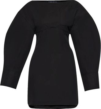 Jacquemus Femme, Robes, Noir, Taille: 34 FR La Robe Chemise Casaco Dress