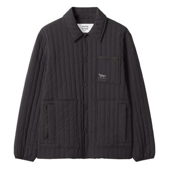 Maison Kitsun&eacute; Steppjacke - - Jackets - Herren - Schwarzk - XL