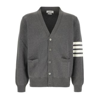 Thom Browne Stilvolle Strickkollektion - - Knitwear - Herren - Grau - L