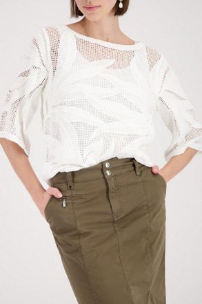 Monari Wollpullover Pullover cream
