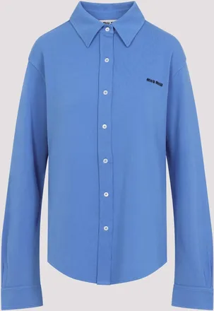 Miu Miu Chemise en piqu&eacute; Miu Miu