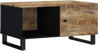 vidaXL Vidaxl - Couchtisch 80x50x40 cm Massivholz Mango & Holzwerkstoff