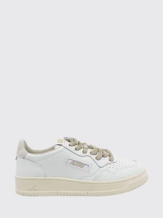 Autry Medalist Low Sneakers aus glattem Kalbsleder mit perforierter Spitze