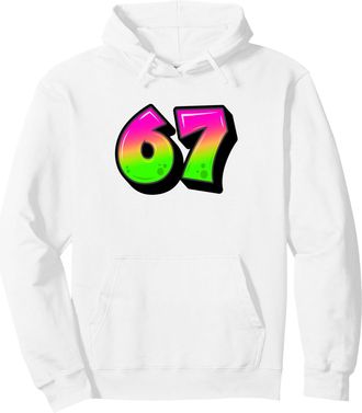 BDAZ 67 Meme Graffiti Pink Gr&uuml;n Pullover Hoodie