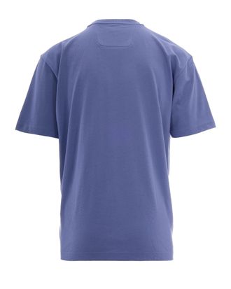 HUGO BOSS Mens T-Shirt Jersey With Logo Light Pastel Blue Light-Pastel Cotton T-Shirts Light/pastel And Polos