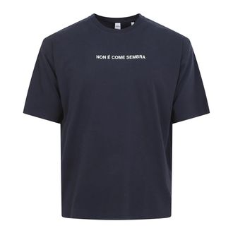 Aspesi Cotton Jersey T-shirt - - Tops - Herren - Blau - XL