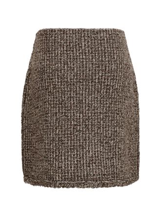 Fabiana Filippi Womens Tweed Mini Skirt Ebano