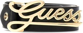 Guess Ceinture solide pour femmes noires, Noir, L