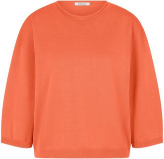 Peter Hahn Rundhals-Pullover aus 100% SUPIMA-Baumwolle Peter Hahn orange
