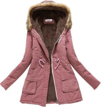 Generic Vestes chaudes et &eacute;paisses pour femmes, manteau dhiver en polaire doubl&eacute; &agrave; la mode, manteau &agrave; capuche, v&ecirc;tements dext&eacute;rieur 2026, 1 pi&egrave;ce., XXL