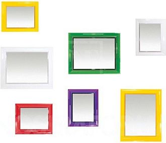 Kartell 8310E6 Wandspiegel François Ghost 111 cm, schwarz