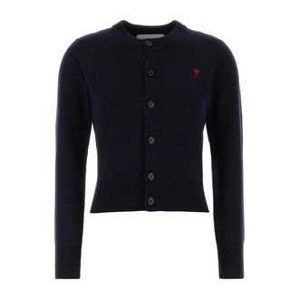Ami De Coeur Cardigan - - Knitwear - Damen - Blau - XS