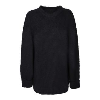 Maison Margiela Femme, Pulls, Noir, Taille: 38 FR Pull Oversize Effet Poil