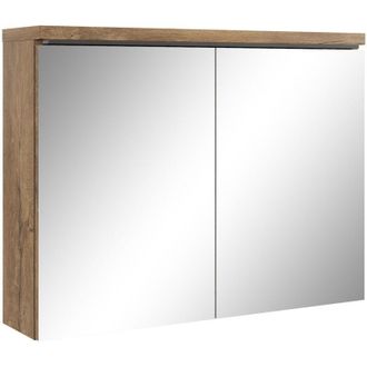 Badplaats Badplaats - Armoire de toilette Paso 80 x 60 cm Chene Marron