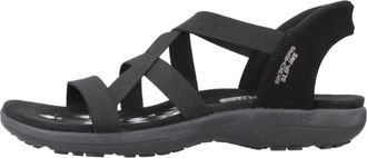 Skechers Femme, Sport, Noir, Taille: 40 EU Reggae Slim - Stretch Flex