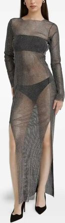 Santa Brands robe à ornements en résille - Noir