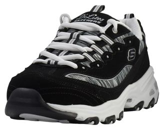 Skechers Damen DLites Interlude Turnschuh, schwarz/weiß, 36.5 EU