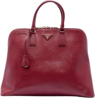 Prada Sac &agrave; main Promenade Pre-owned - Femme - Pre-owned - Rouge - Taille: ONE Size
