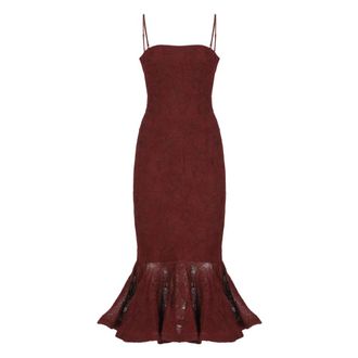 Rotate Mermaid Dress - - Dresses - Damen - Rot - S