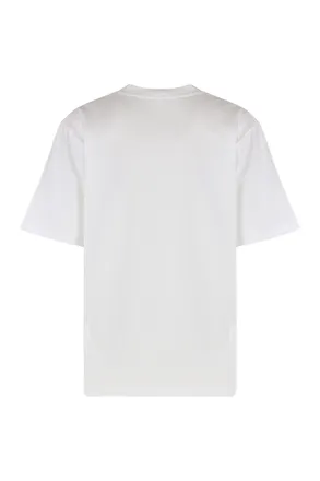 Maison Margiela Womens T-Shirt Crew Neck Optic White Cotton T-Shirts & Jerseys