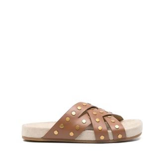 Michael Kors Braune Casual Flache Sandale - - Shoes - Damen - Braun - 37 1/2 EU