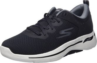 Skechers Herren 216254 Bkgy Sneaker, Schwarz Textil Schwarz Leder Schwarz Synthetik, 43 EU