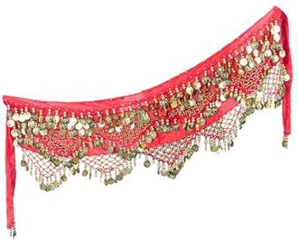 Generic Gants &agrave; 3 doigts avec cha&icirc;ne de taille et foulard de hanche Performance Ceinture Couverture de taille pour homme Bonnet &Eacute;charpe Ensemble, rouge, taill