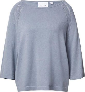 Comma 3/4 Arm-Pullover Strickpullover Oversized Pullover aus Feinstrick mit Lochmuster