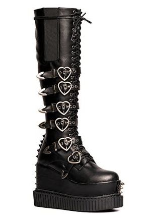 Lamoda Immortality Knee High Platform Boots, EU 37