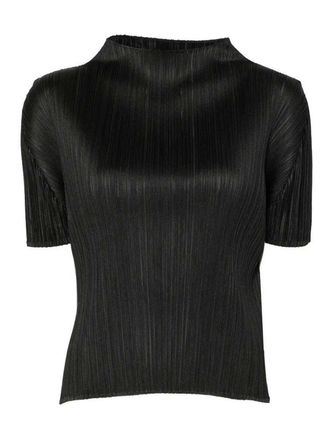Pleats Please Issey Miyake Top - Noir