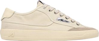 Autry Femme, Chaussures, Beige, Taille: 38 EU Windscape Low Canvas Baskets