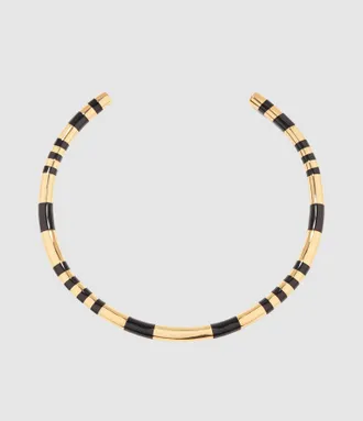 Aur&eacute;lie Bidermann Collier Positano Torque Noir
