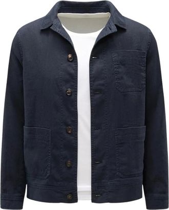 Circolo 1901 Homme, Vestes, Bleu, Taille: L Veste de travail surchemise