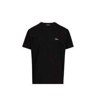 Dime Baumwoll-T-Shirt mit Rundhalsausschnitt in Schwarz