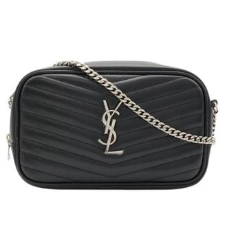 Saint Laurent Pre-owned Sac bandouli&egrave;re Lou en cuir - Femme - Pre-owned - Noir - Taille: ONE Size