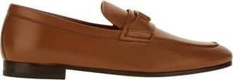 Valentino Garavani Mocassins VLogo Signature en cuir nappa - Femme - Chaussures - Brun - Taille: 41 EU