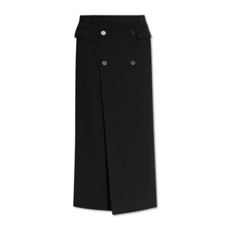 Balenciaga Rock mit dekorativen Kn&ouml;pfen - - Skirts - Damen - Schwarzk - 2XS