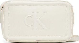 Calvin Klein Handtasche Bold Ck Camera Bag LV04F3220G Weiß