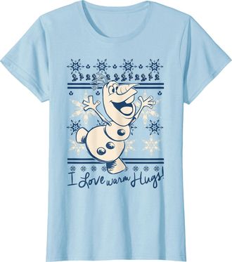 Disney Die Eisk&ouml;nigin Olaf, Motiv Ich liebe warme Umarmungen T-Shirt