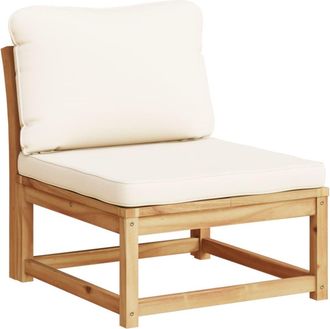 Festnight Gartenlounge Outdoor Holz Mittelsofa Mittelteil Balkonmöbel Loungemöbel Set Lounge Sofa Garten Lounge Möbel Gartensofa Terrasse Gartenmöbel Set Massiv