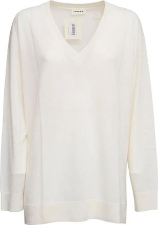 P.A.R.O.S.H. P.a.r.o.s.h., Homme, Pulls, Blanc, Taille: L V-neck Tricots