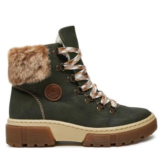 Rieker Schn&uuml;rschuhe Rieker X8647-54 Gr&uuml;n